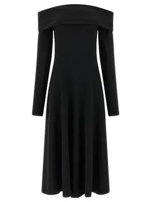 Alberta Ferretti Cady Midi Dress - Black