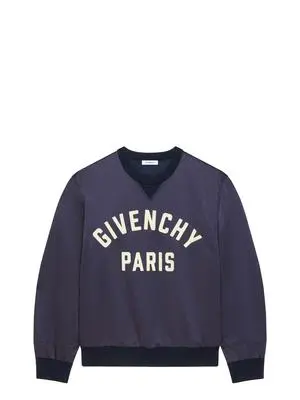 Givenchy Sweatshirt With Embroidered Paris Logo - Navy