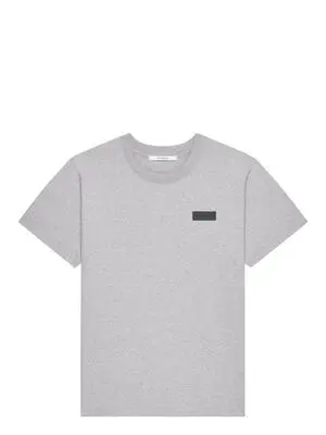 Givenchy T-shirt In Cotton With Patch - Light Grey Melange