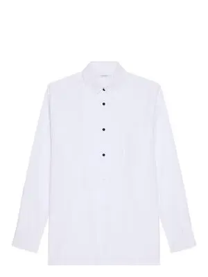 Givenchy Tuxedo Shirt In Cotton Poplin - White