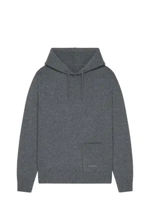 Givenchy Cashmere Knit Hoodie - Grey Mix