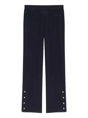 Givenchy Joggers In Wool Cashmere With Patch - Navy