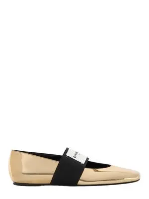 Givenchy Sliced Square Ballerinas - Golden