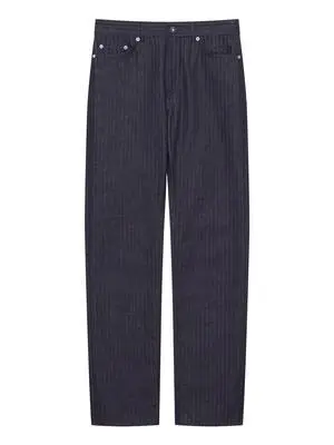 Givenchy Straight Fit Herringbone Jeans - Dark Navy