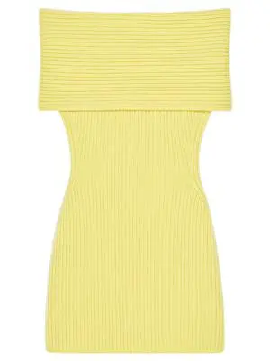 Givenchy Off-the-shoulder Mini Dress - Acid Yellow