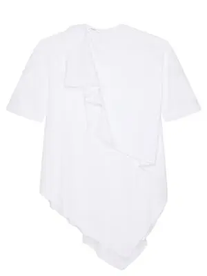 Givenchy Cotton Poplin Asymmetric Shirt Dress - White