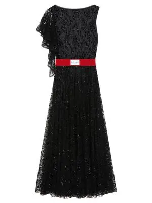 Givenchy Asymmetric Lace Dress - Black