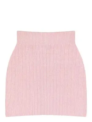 Givenchy Mini Pencil Skirt In Wool - Light Pink