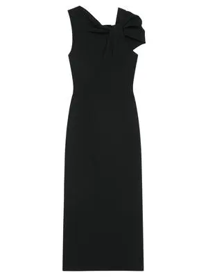 Givenchy Draped Pencil Dress In Crepe Cady - Black