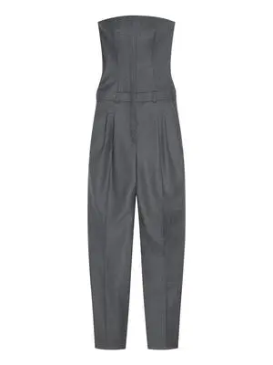 Givenchy Wool Bustier Tailored All-in-one - Grey Mix