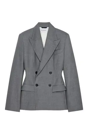 Givenchy Wool Double-breasted Jacket - Medium Grey
