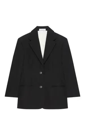Givenchy Grain De Poudre Wool Jacket - Black