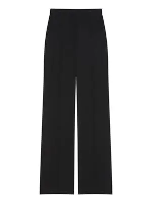 Givenchy Tailored Cigarette Pants In Grain De Poudre Wool - Black