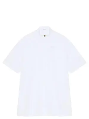 Givenchy Shirt Dress In Cotton Poplin - White