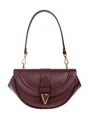 Versace Virtus Shoulder Bag - Burgundy