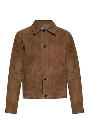 Ami Suede Bomber Jacket - Brown