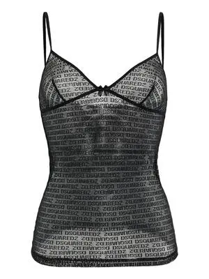 Dsquared2 Lace Camisole Top - Black