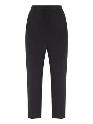 Alexander McQueen Pleat-front Trousers - Black