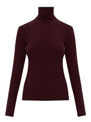 Max Mara Aral Wool And Cashmere Sweater - Burgundy