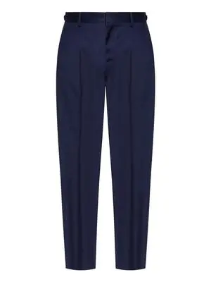 Versace Creased Trousers - Navy Blue