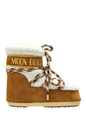 Moon Boot Icon Low Shearling Snow Boots - Brown