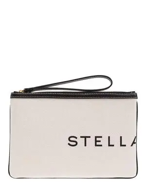 Stella McCartney Logo-printed Handbag - Cream