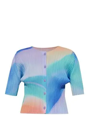 Issey Miyake Pleated Top - Multicolour