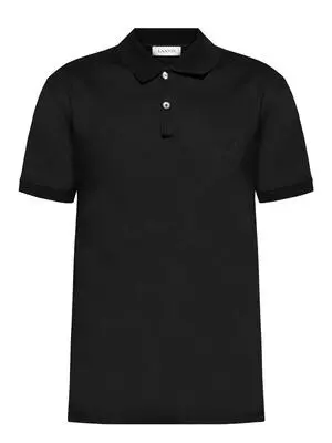 LANVIN Cotton Polo - Black