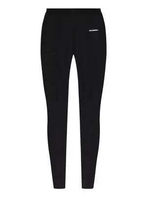 JIL SANDER Leggings With Wool Finish - Black