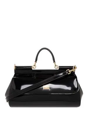 Dolce & Gabbana Sicily Medium Shoulder Bag - Black