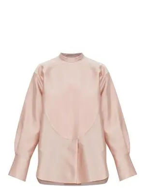 JIL SANDER Silk-Trimmed Top