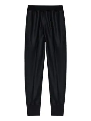 JIL SANDER Wool Jogger Trousers - Black