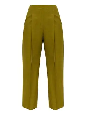 Theory Creased Trousers - Green