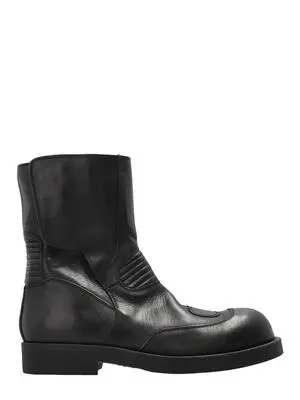 MAISON MARGIELA Leather Ankle Boots - Black
