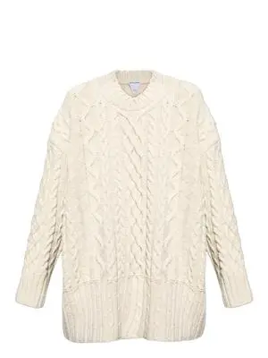 BOTTEGA VENETA Wool Sweater With Decorative Knit Pattern