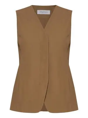 Max Mara Reno Cotton Vest - Brown