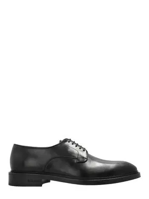 Paul Smith Leather Derby Shoes - Black