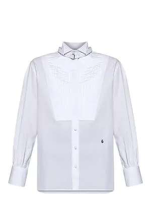 ALEXANDER MCQUEEN Stand-Collar Shirt With Metallic Closure