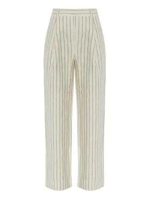 Posse Mackenzie Linen Trousers - Cream