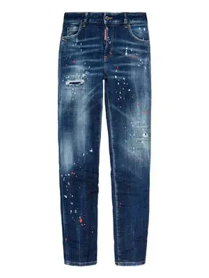Dsquared2 Jennifer Mid-rise Skinny Jeans - Navy Blue