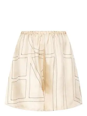 TOTÊME Silk Shorts - Cream