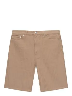 SAMSØE SAMSØE Seddie Organic Cotton Striped Shorts - Brown
