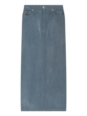 Moschino Denim Midi Skirt - Blue