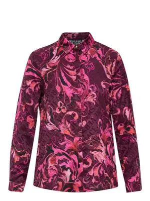 Versace Barocco Patterned Shirt - Burgundy