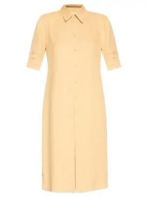 JIL SANDER Relaxed-fit Dress With Short Sleeves - Beige