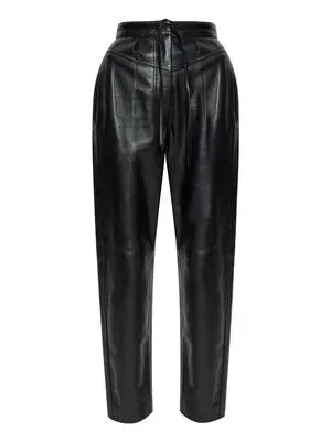 IRO PARIS Piper Leather Trousers - Black