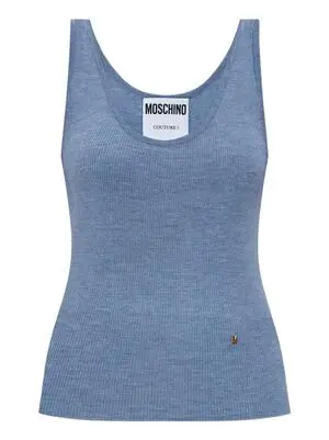 Moschino Wool And Silk Top - Blue