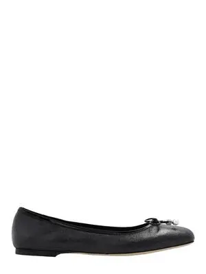 JIMMY CHOO Elme Ballerina Flats - Black