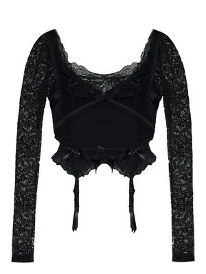 Balenciaga Lace Top - Black
