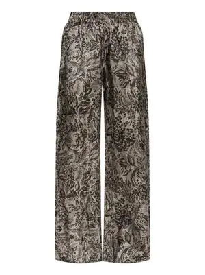 GOLDEN GOOSE Floral Motif Trousers - Grey
